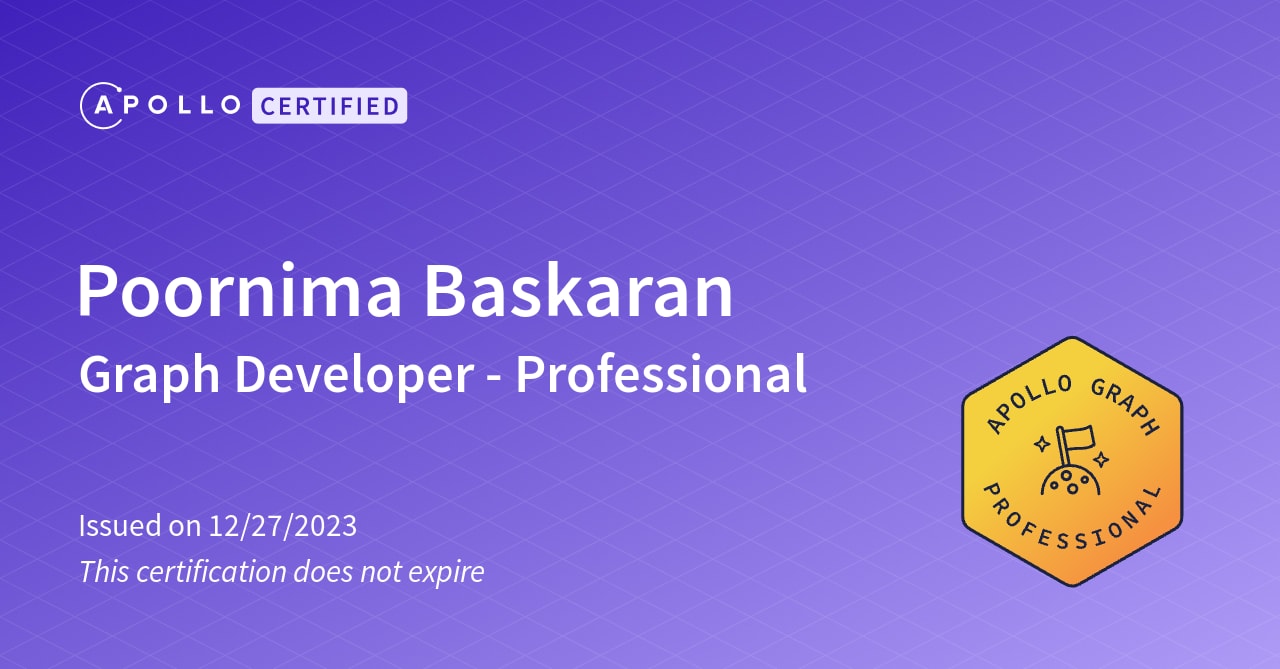 Developer certification - GraphQL Tutorials
